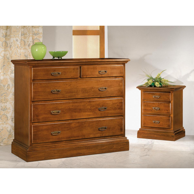 Comodino classico in legno